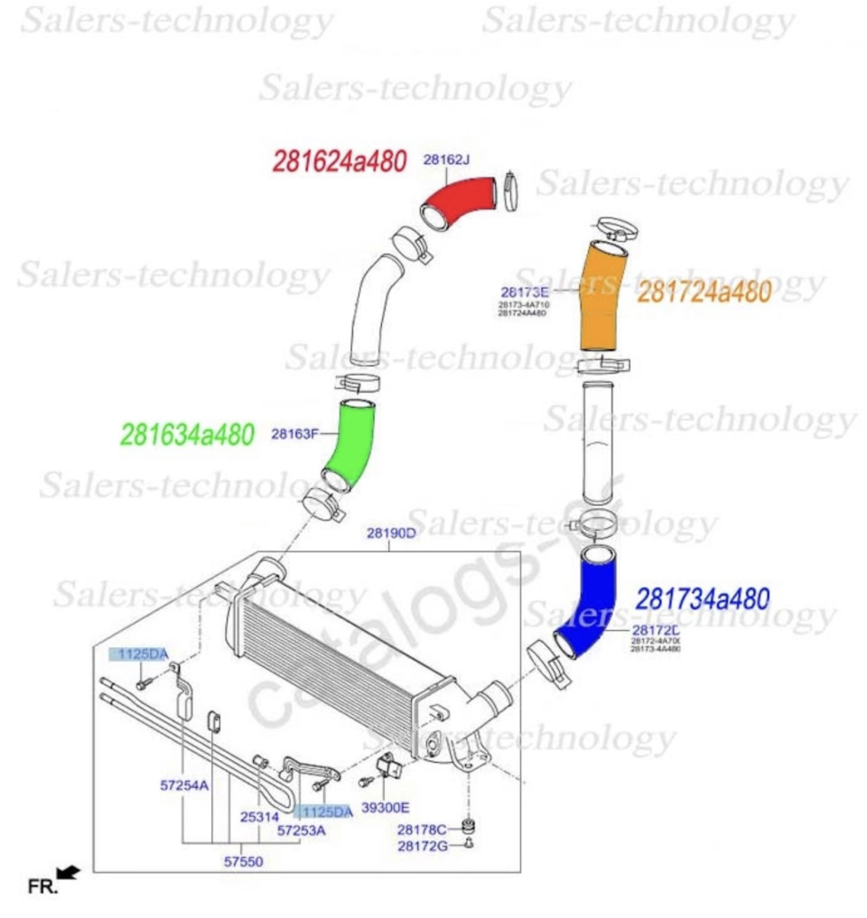 281724A480 ШЛАНГ СИСТЕМЫ ОХЛАЖДЕНИЯ KIA HYUNDAI | Запчасти на DRIVE2