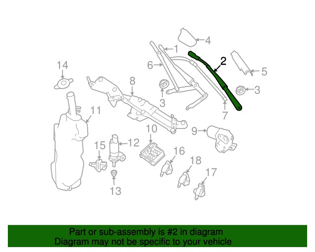 A2518200144 Тяга щетки стеклоочистителя Mercedes | Запчасти на DRIVE2