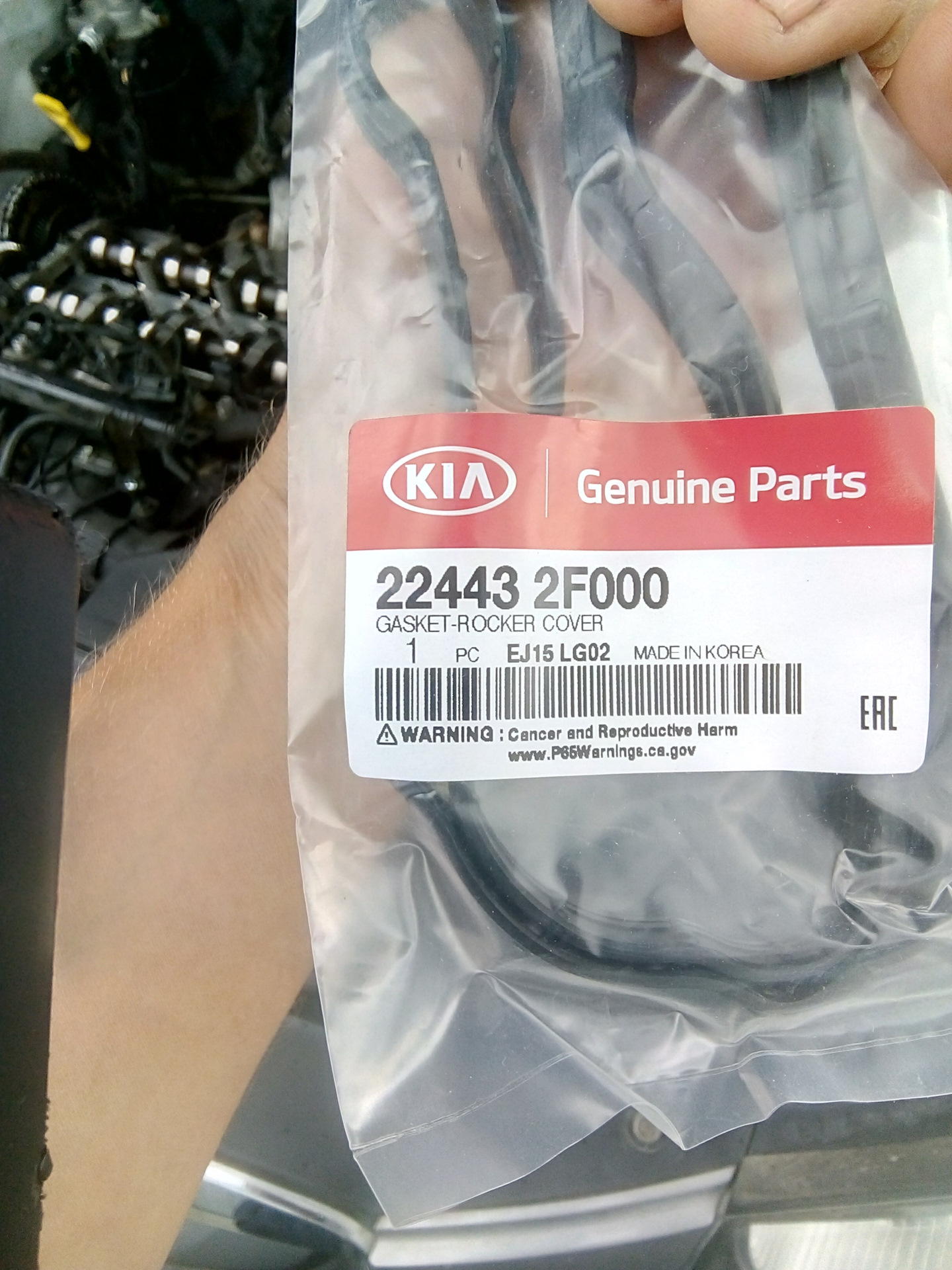 Замена прокладок крышки клапанов — Hyundai Santa Fe (2G), 2,2 л, 2010 ...