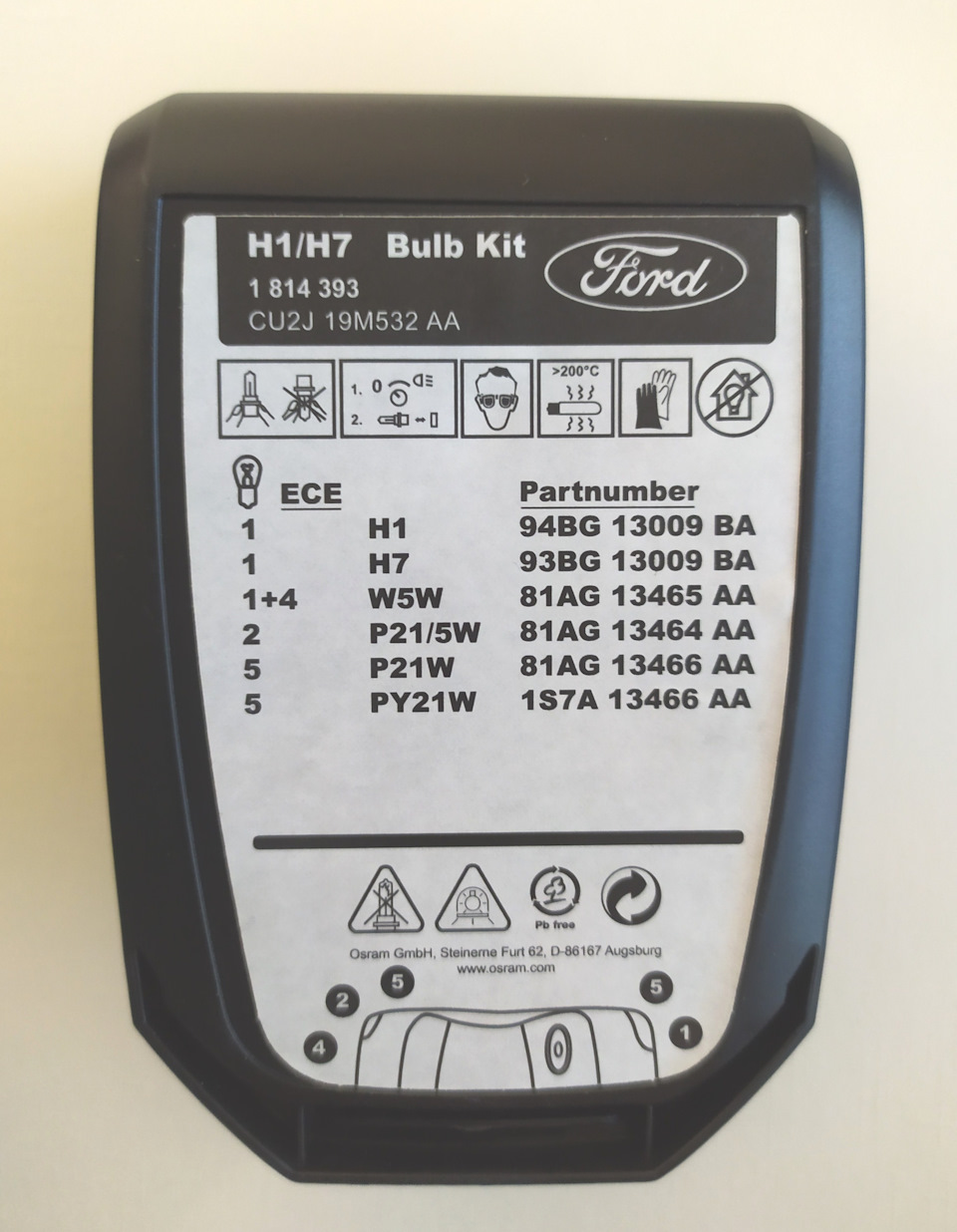 1013711 Лампа Ford | Запчасти на DRIVE2