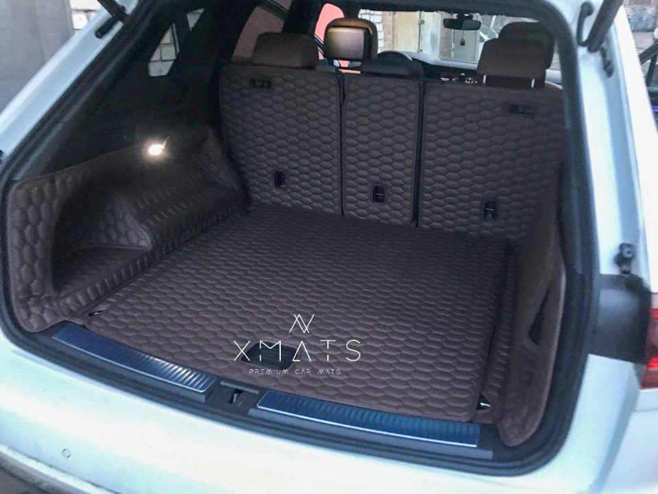 Коврики из экокожи в багажник для Volkswagen Touareg 3. 3D коврики из ...