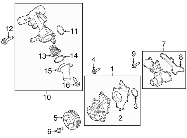 BR3Z8501N Насос водяной Ford | Запчасти на DRIVE2