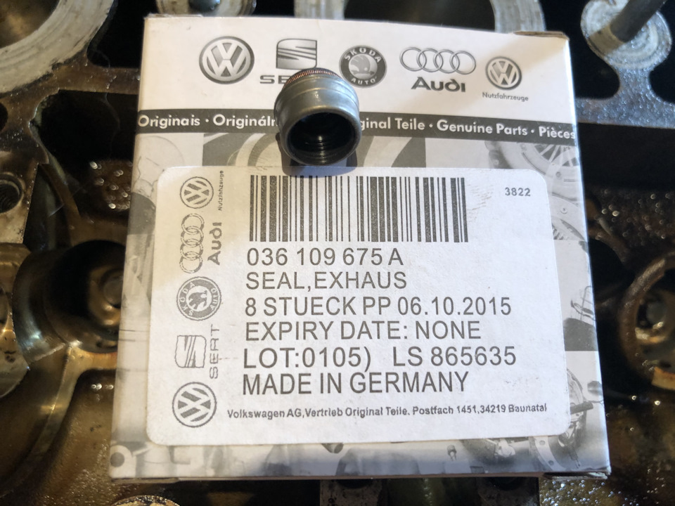 036109675A Маслосъемный колпачок VAG | Запчасти на DRIVE2