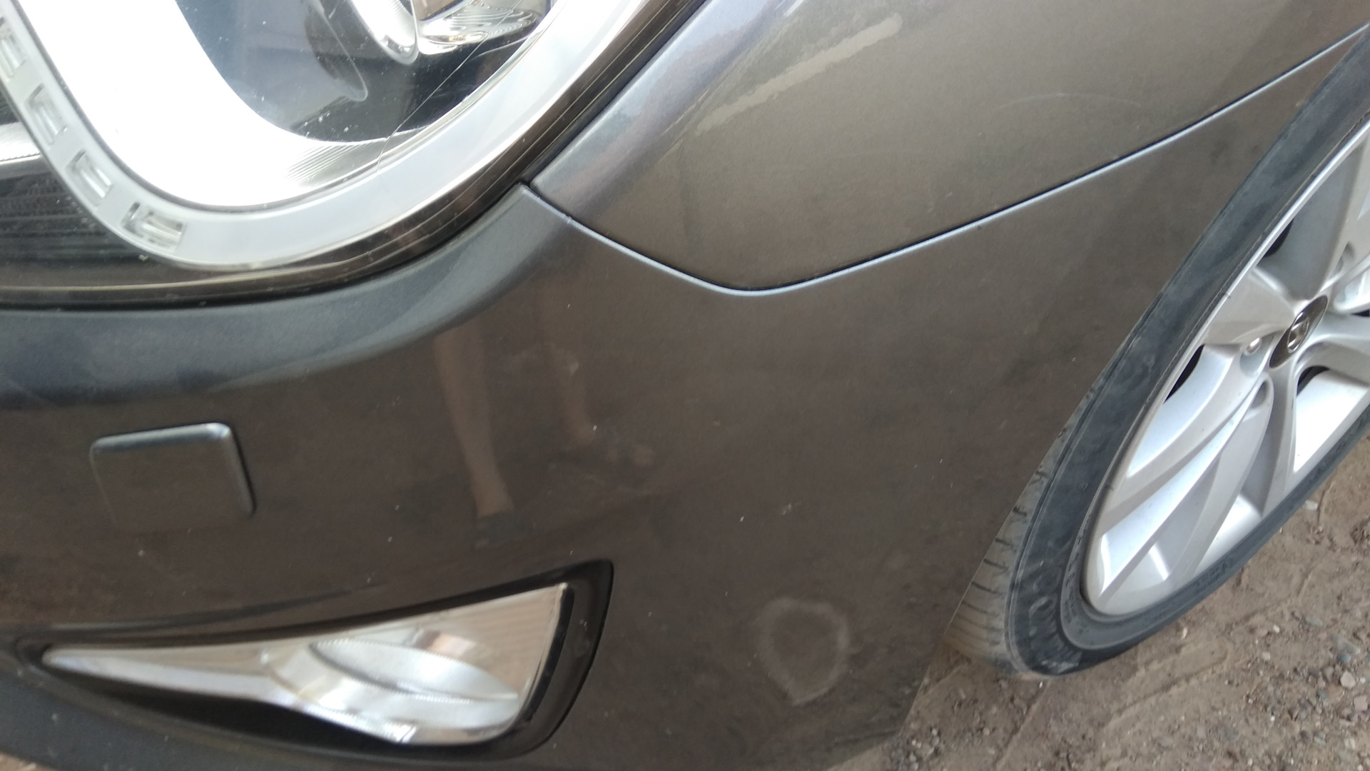 Опять ремонт ДХО, штатный ксенон и кронштейн крепления бампера к крылу ...