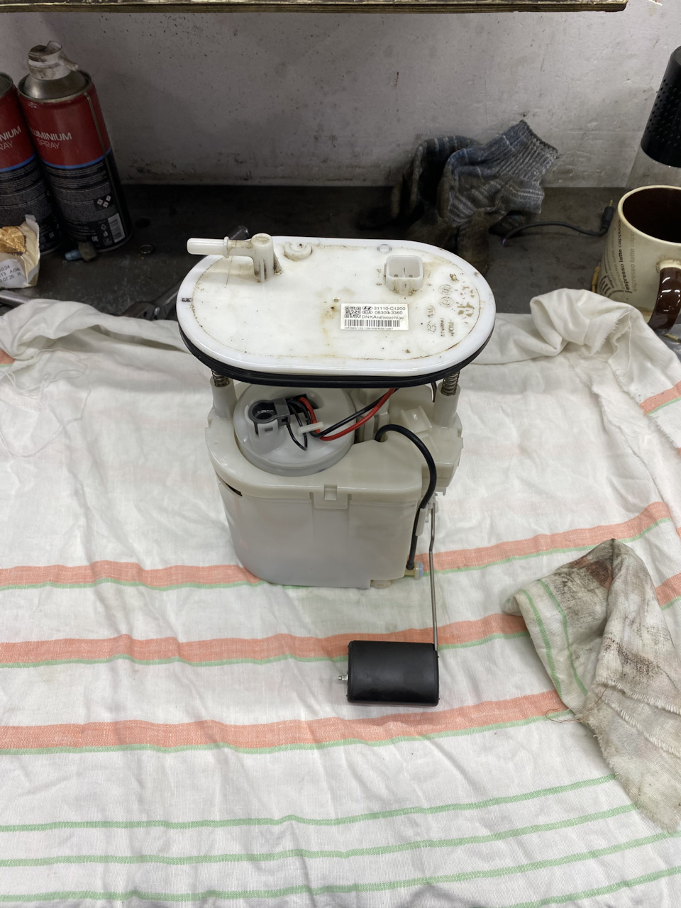 Замена топливного фильтра 31112J3001 — Hyundai Sonata VII (LF), 2 л ...