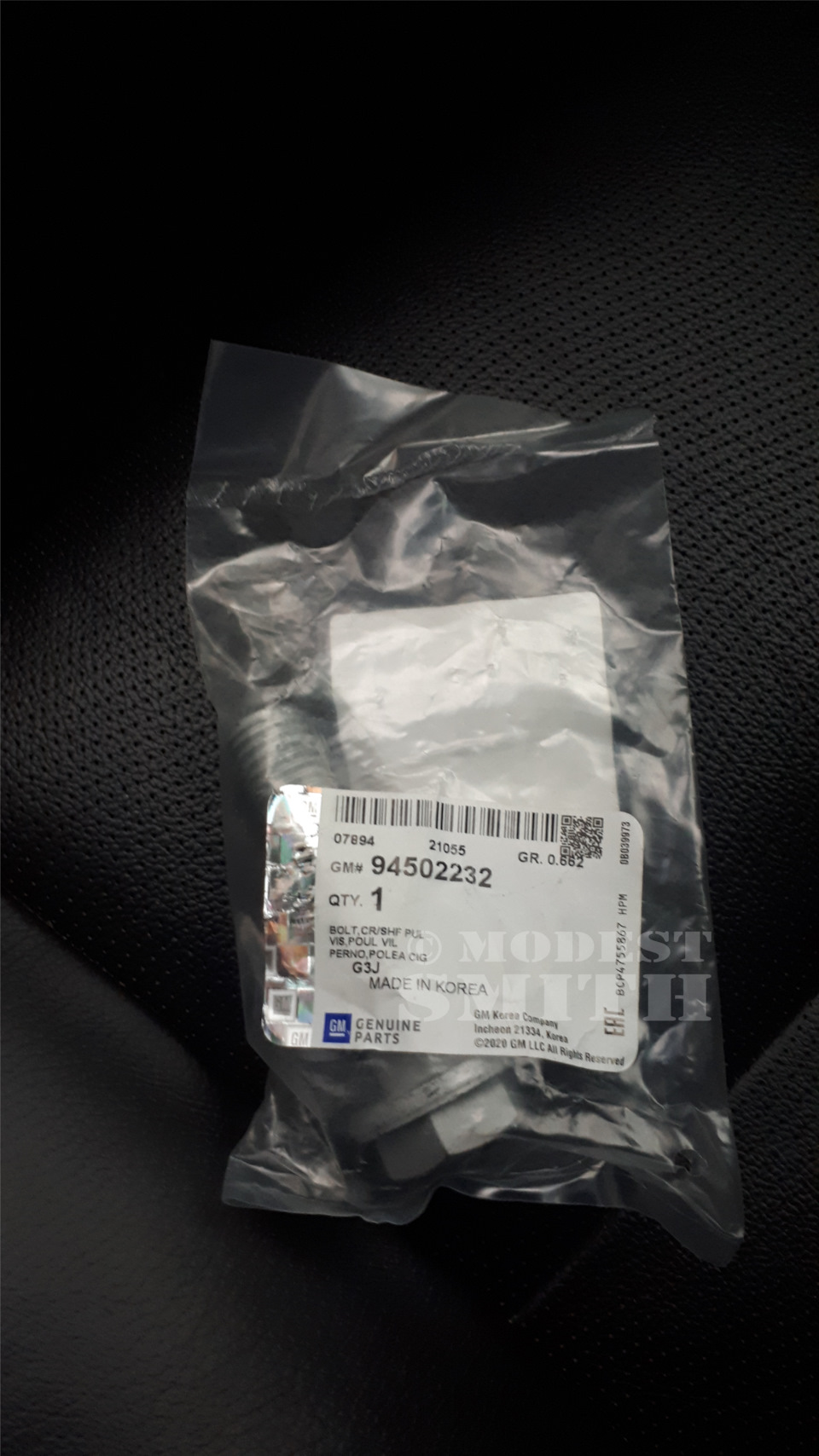 94502232 БОЛТ М18 GM | Запчасти на DRIVE2