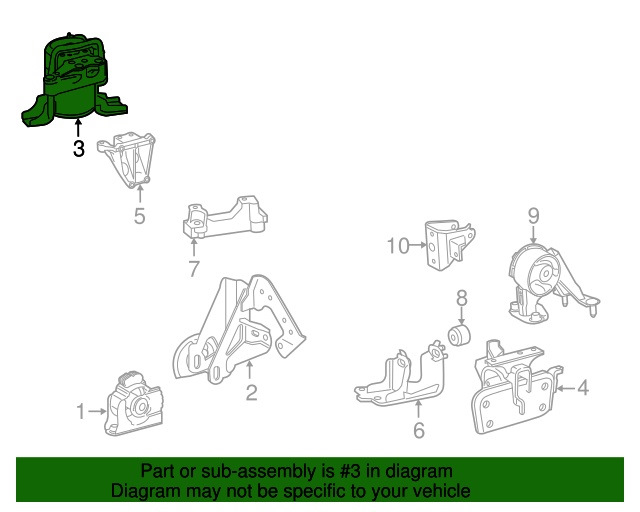 1230536040 Опора двигателя TOYOTA LEXUS | Запчасти на DRIVE2