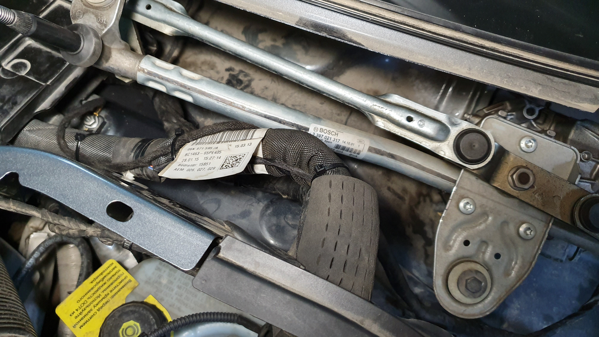 #3 Штатная сигнализация (7AL) — Audi Q3 (1G), 2 л, 2015 года ...