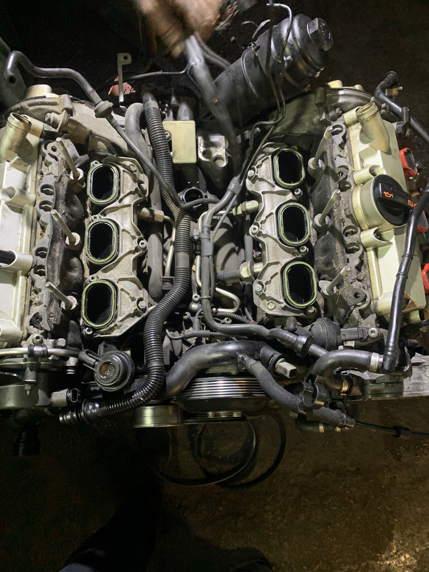 Желтый двигатель или большой ремонт — Audi A6 (C7), 3 л, 2012 года ...