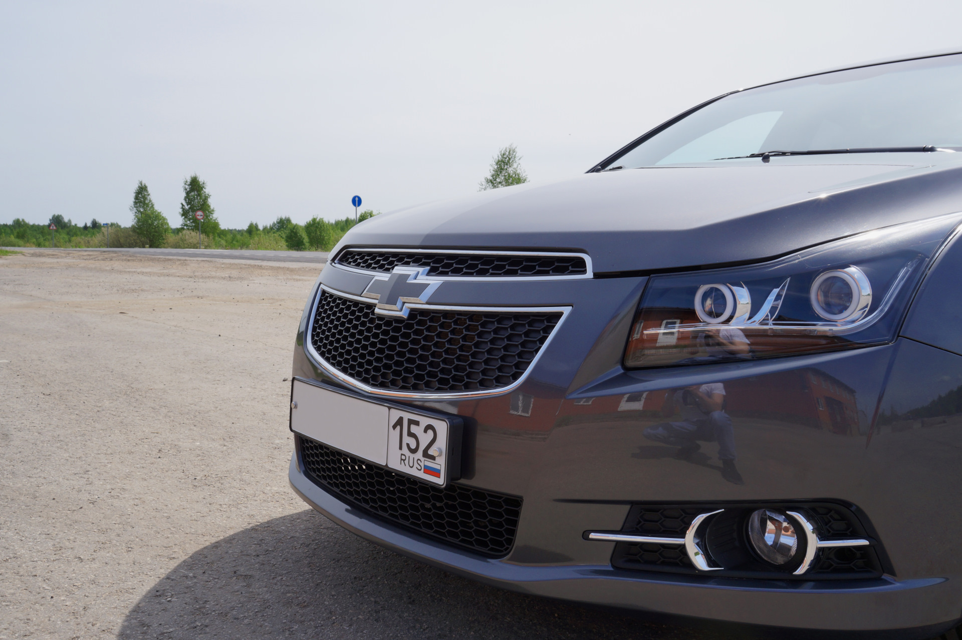 Передний юбилейный бампер — Chevrolet Cruze (1G), 1,6 л, 2012 года ...