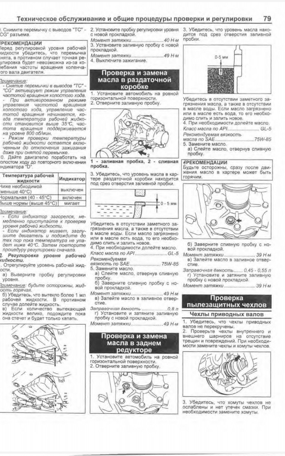 21. Замена масла ТРАНСМИССИОНОГО в заднем Редукторе и Раздаточной ...