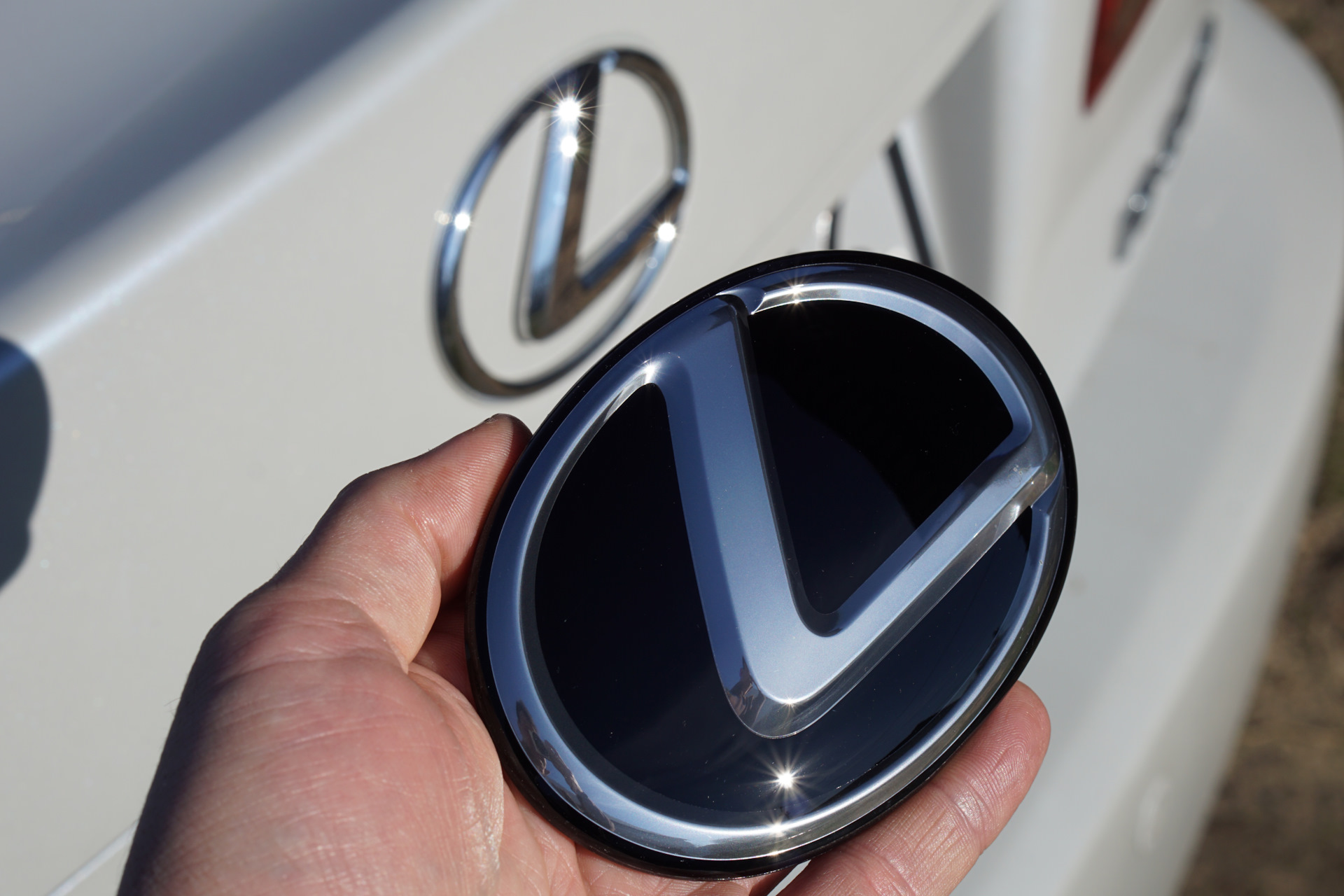 Стеклянные эмблемы — Lexus IS II, 2,5 л, 2008 года | стайлинг | DRIVE2