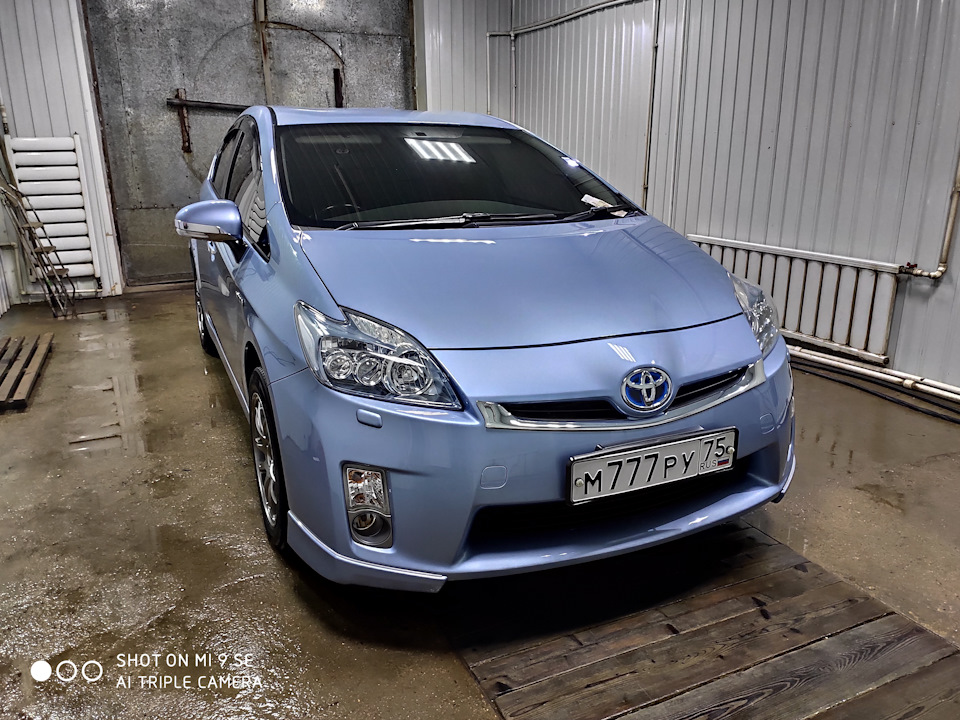 Пост о том как лоб катали, 50% люмар. — Toyota Prius (30), 1,8 л, 2011 ...