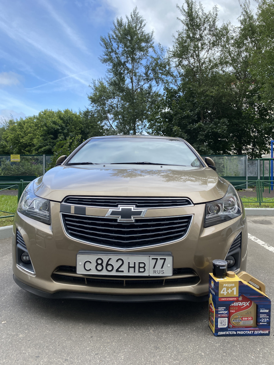 Замена масла на MIRAX MX9 5W-30 — Chevrolet Cruze (1G), 1,6 л, 2013 года | расходники | DRIVE2