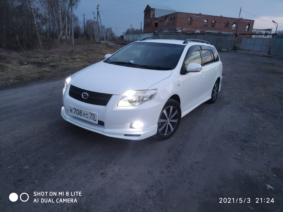 Маленько обновились к лету — Toyota Corolla Fielder (E140), 1,5 л, 2008 года | просто так | DRIVE2