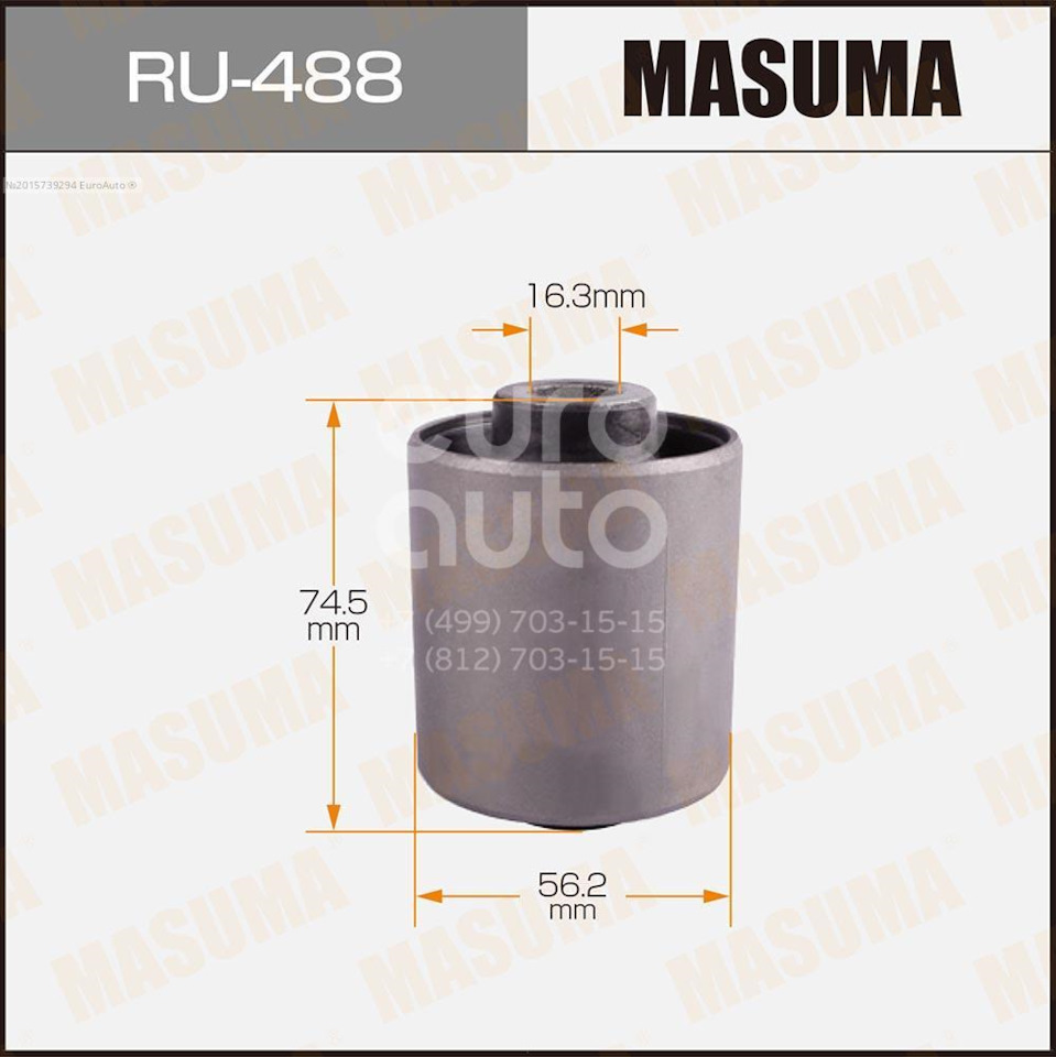 RU488 Сайлентблок MASUMA | Запчасти на DRIVE2