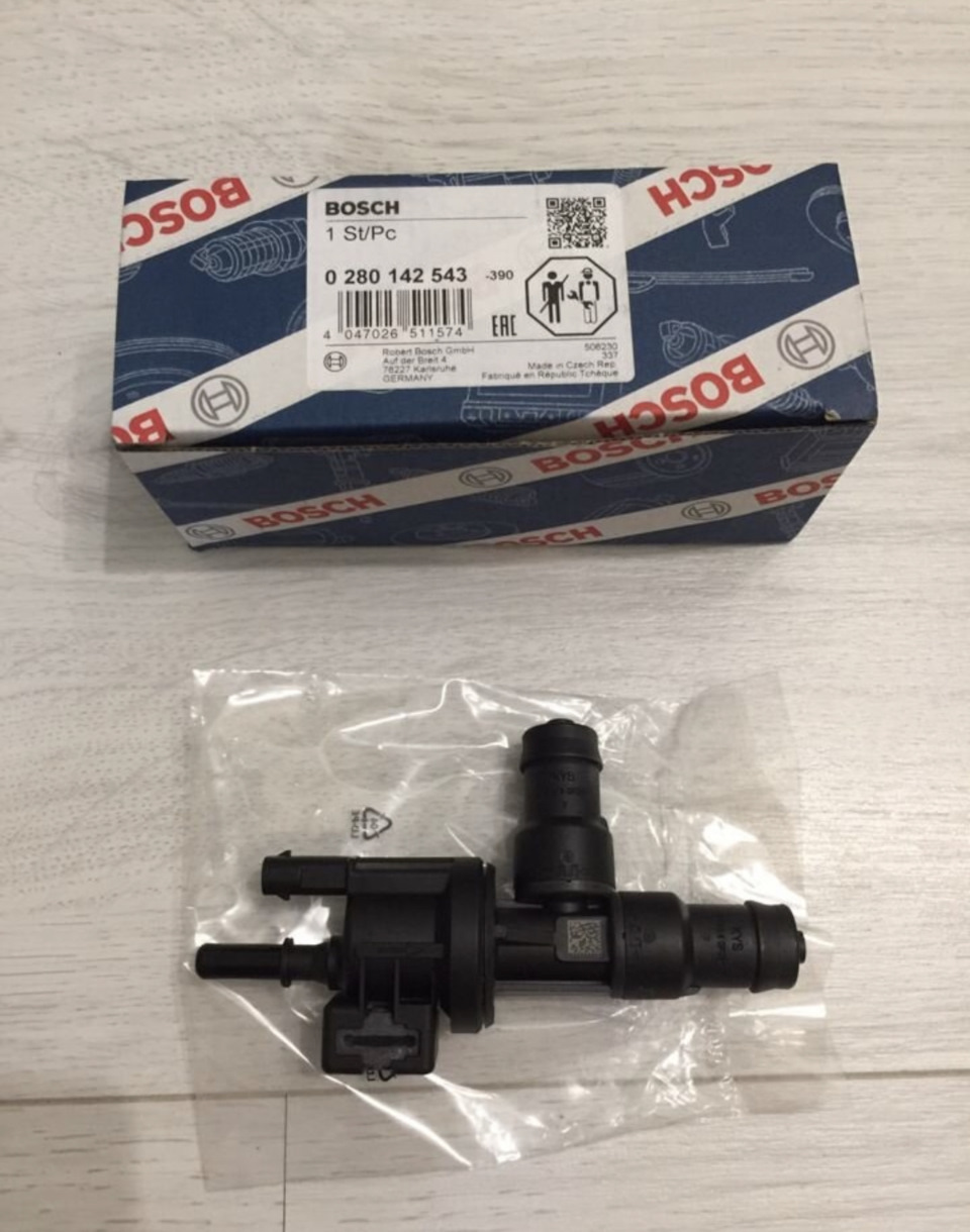 0280142543 клапан вентиляции топливного бака BOSCH | Запчасти на DRIVE2