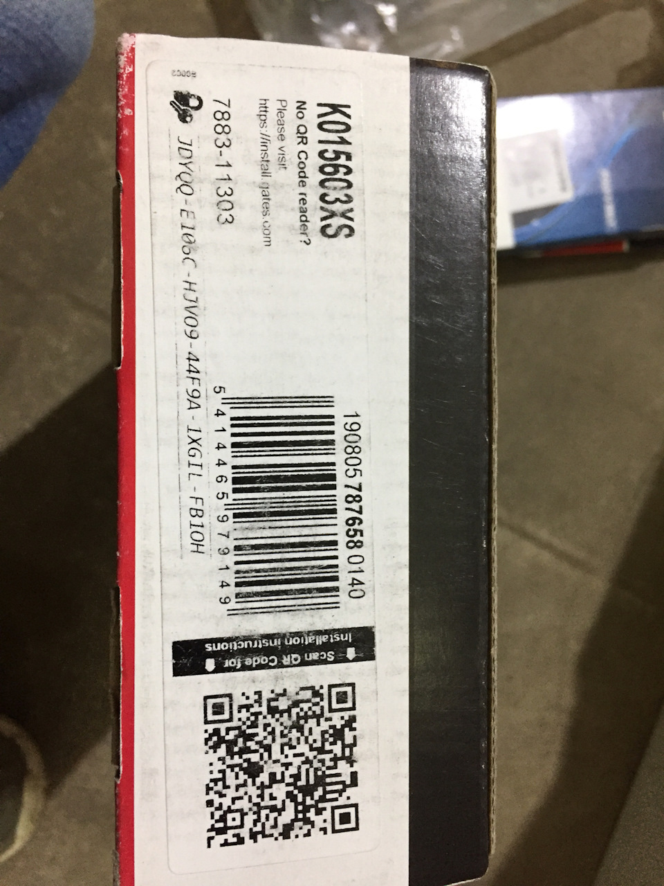 K015603XS Комплекты деталей для ремней грм GATES | Запчасти на DRIVE2