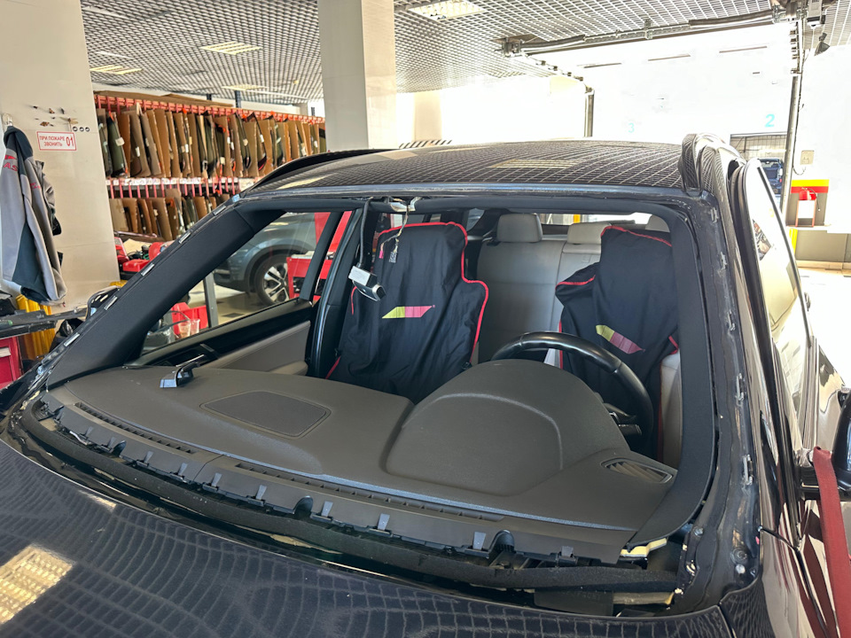 Лобовое, shadow line, атермальная тонировка. — BMW X3 (F25), 3 л, 2014 ...