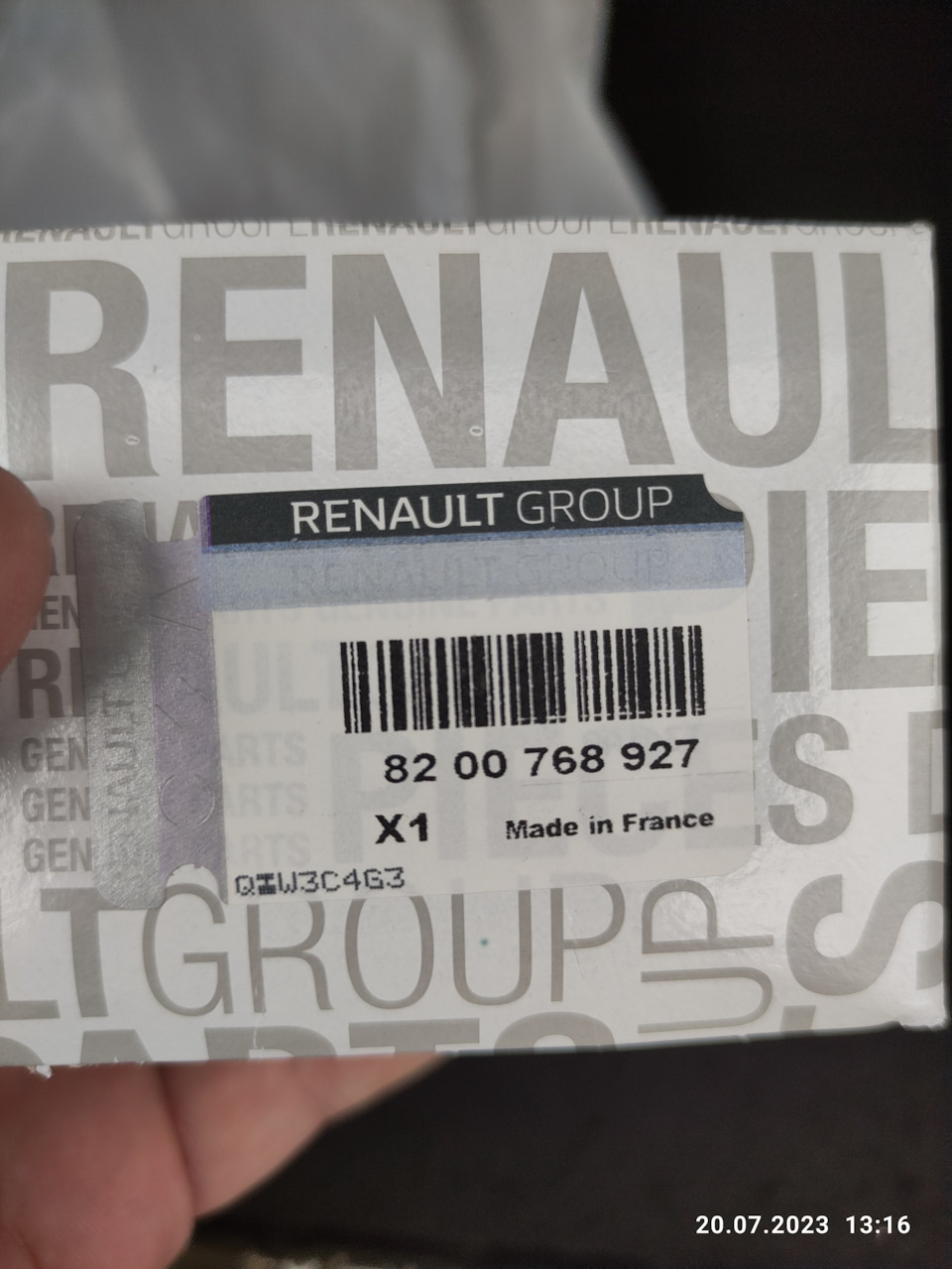 8200768927 Фильтр масл RENAULT | Запчасти на DRIVE2