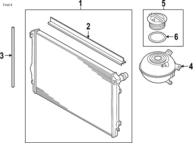 5WA121407F Engine Coolant Reservoir VAG | Запчасти на DRIVE2