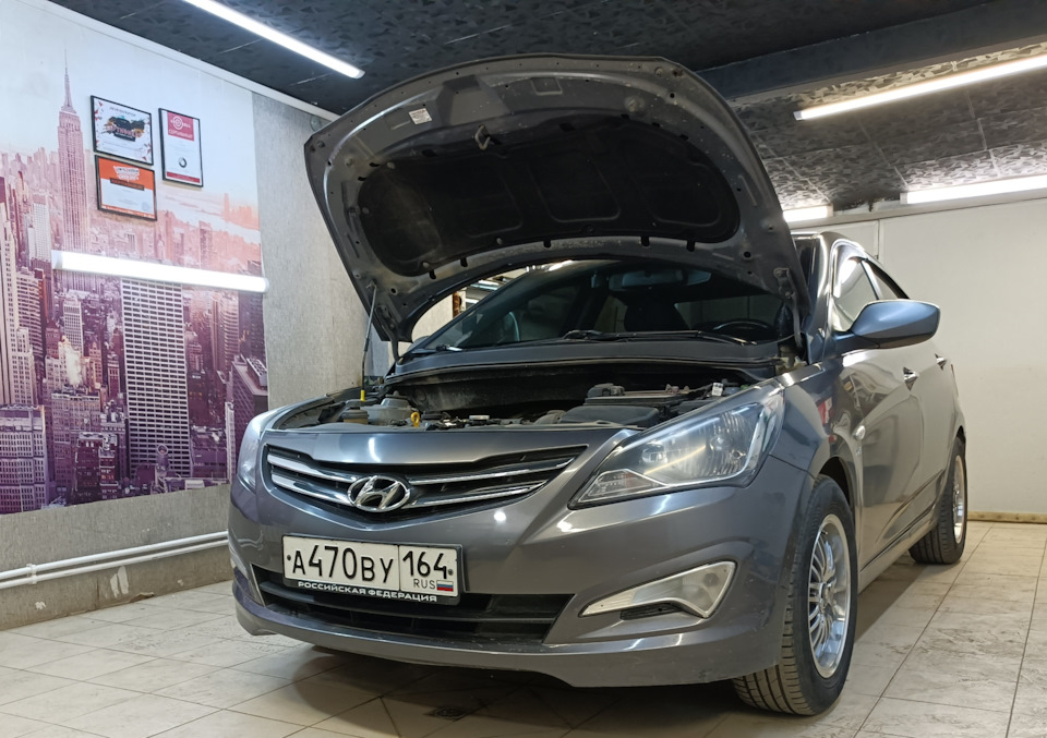 Полировка и бронь фар. — Hyundai Solaris (1G), 1,6 л, 2014 года ...