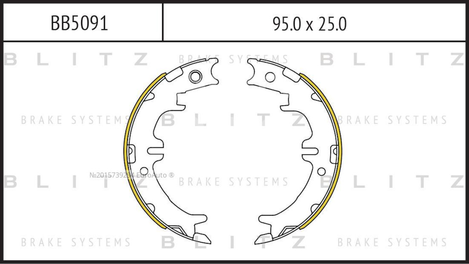BB5091 Колодки тормозные барабанные BLITZ | Запчасти на DRIVE2
