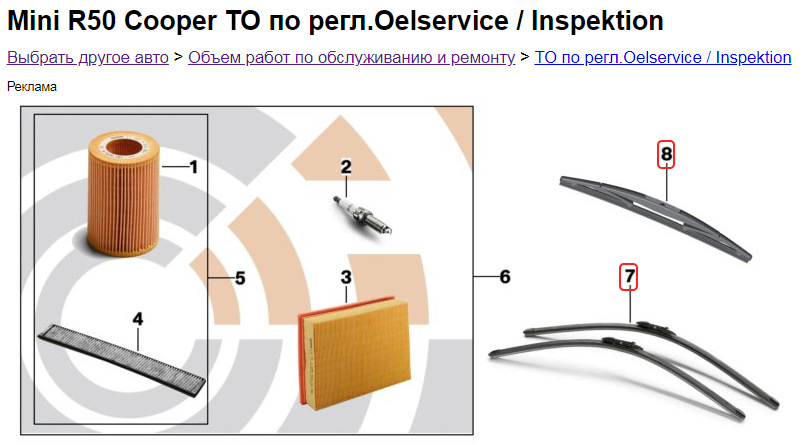 Рутина: щётки стеклоочистителей — подробно — MINI Cooper Mk I, 1,6 л ...
