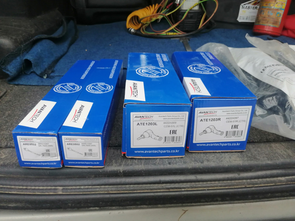 026 Замена тяг, наконечников, пыльников. — Mitsubishi Pajero (3G), 3,5 ...