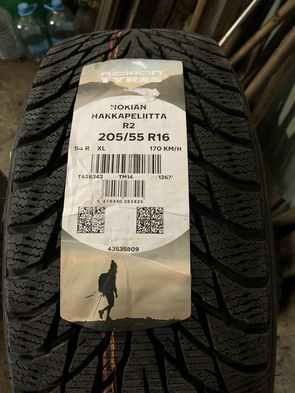 Зимняя резина nokian hakkapelitta r2 липучка — Mitsubishi Lancer X, 1,8 ...