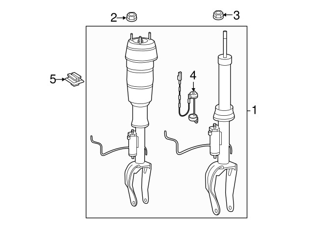A166320556680 Стойка пневмоподвески Mercedes | Запчасти на DRIVE2