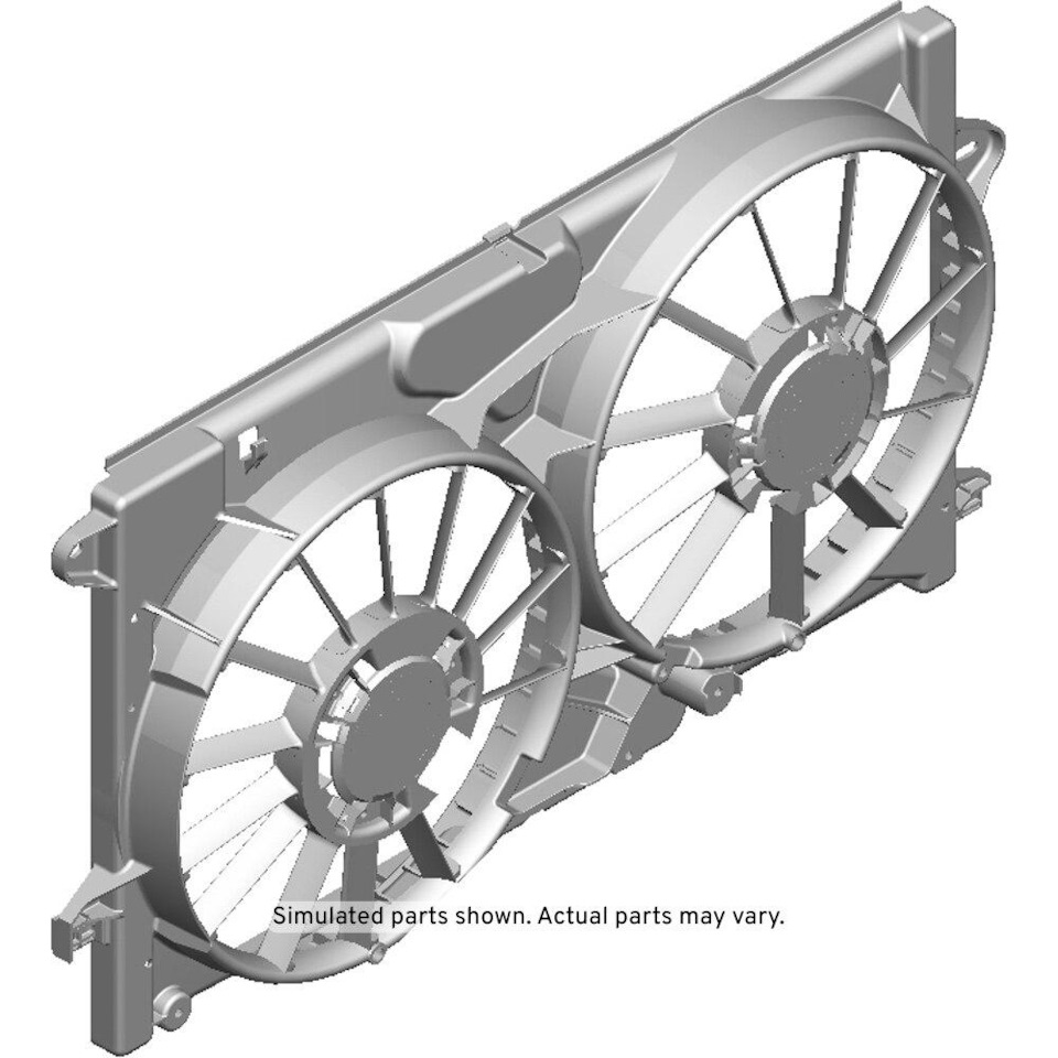 22747159 Кожух вентилятора General Motors GM | Запчасти на DRIVE2