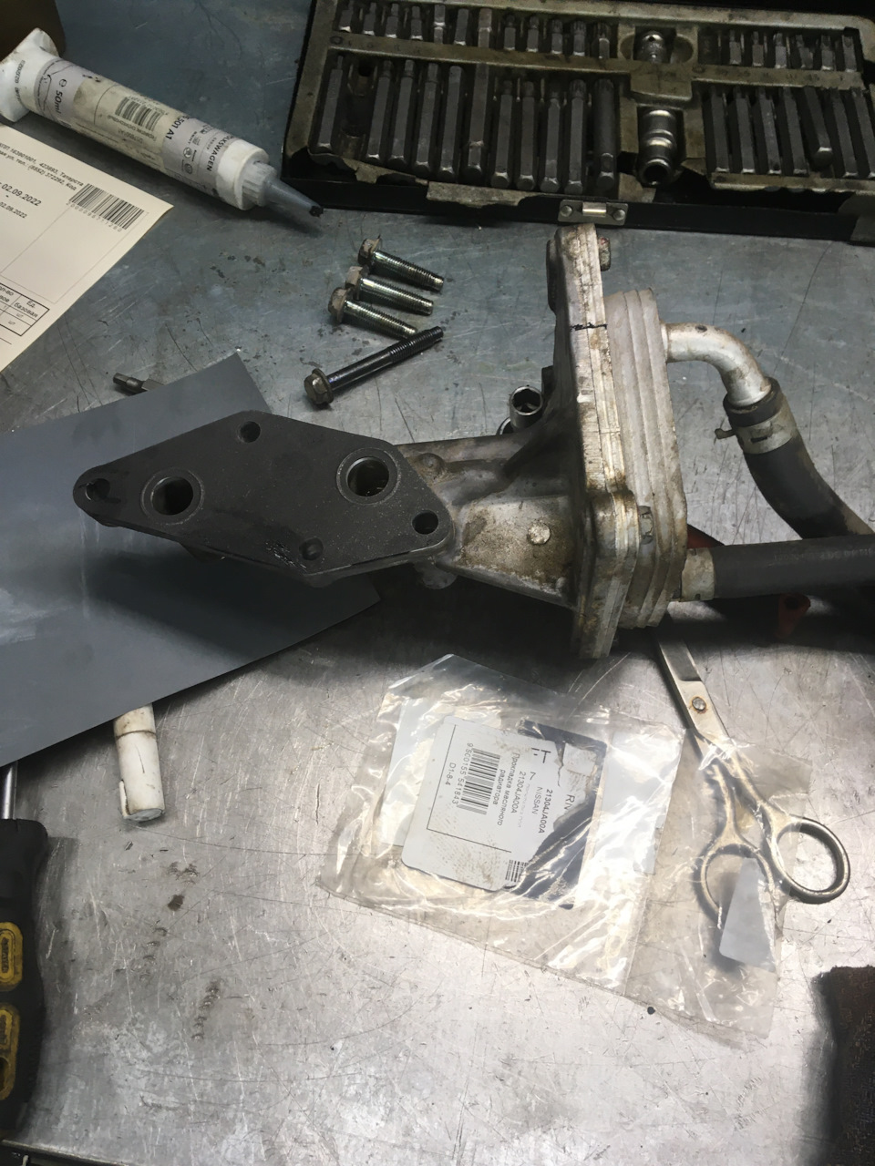 Замена прокладки теплообменника — Nissan Teana (J32), 2,5 л, 2012 года ...