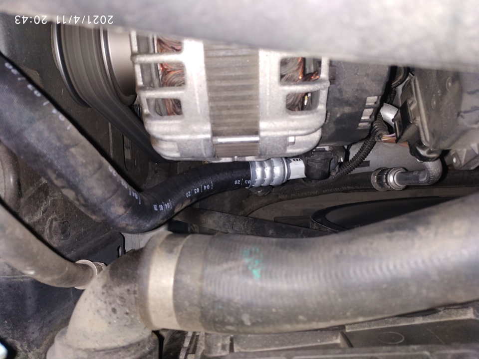 Замена шланга кондиционера — Volvo XC90 (2G), 2 л, 2019 года | визит на ...