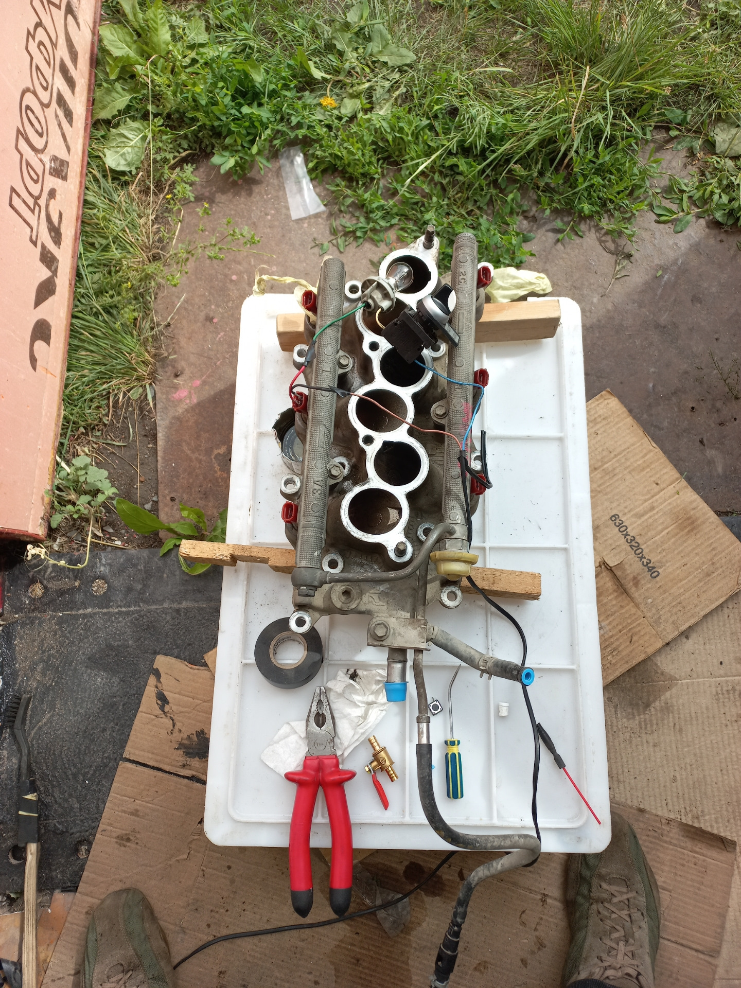 Чистка клапаных крышек, устранение течи антифриза — Toyota Windom (20 ...