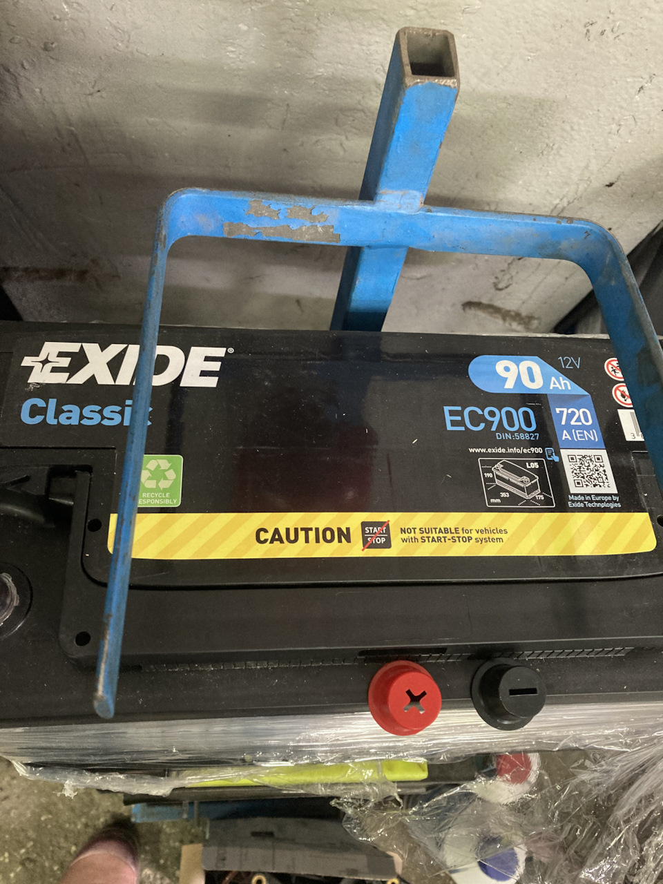EC900 АКБ Classic 90Ah 720A 353x175x190 (-+) EXIDE | Запчасти на DRIVE2