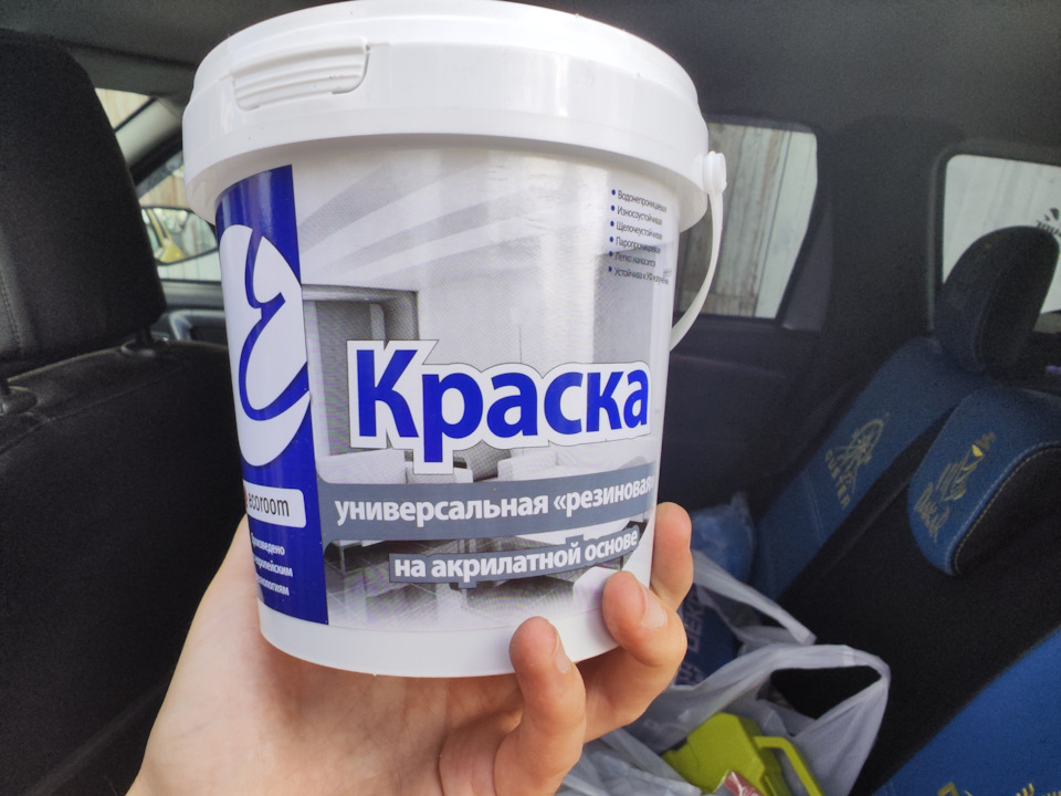Покраска гаража резиновой краской — Renault Duster (1G), 1,5 л, 2017 ...