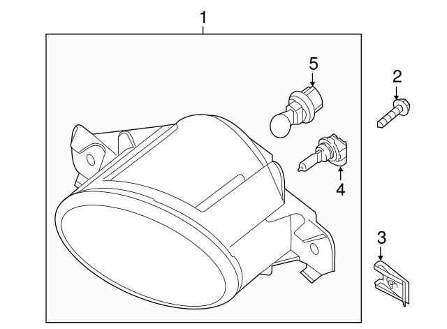 262618992D Лампа противотуманная NISSAN INFINITI | Запчасти на DRIVE2