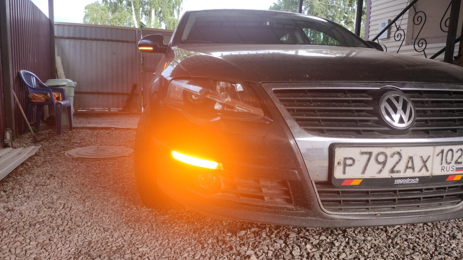 Новые поворотники в бампер (динамические) — Volkswagen Passat B6, 1,8 л ...