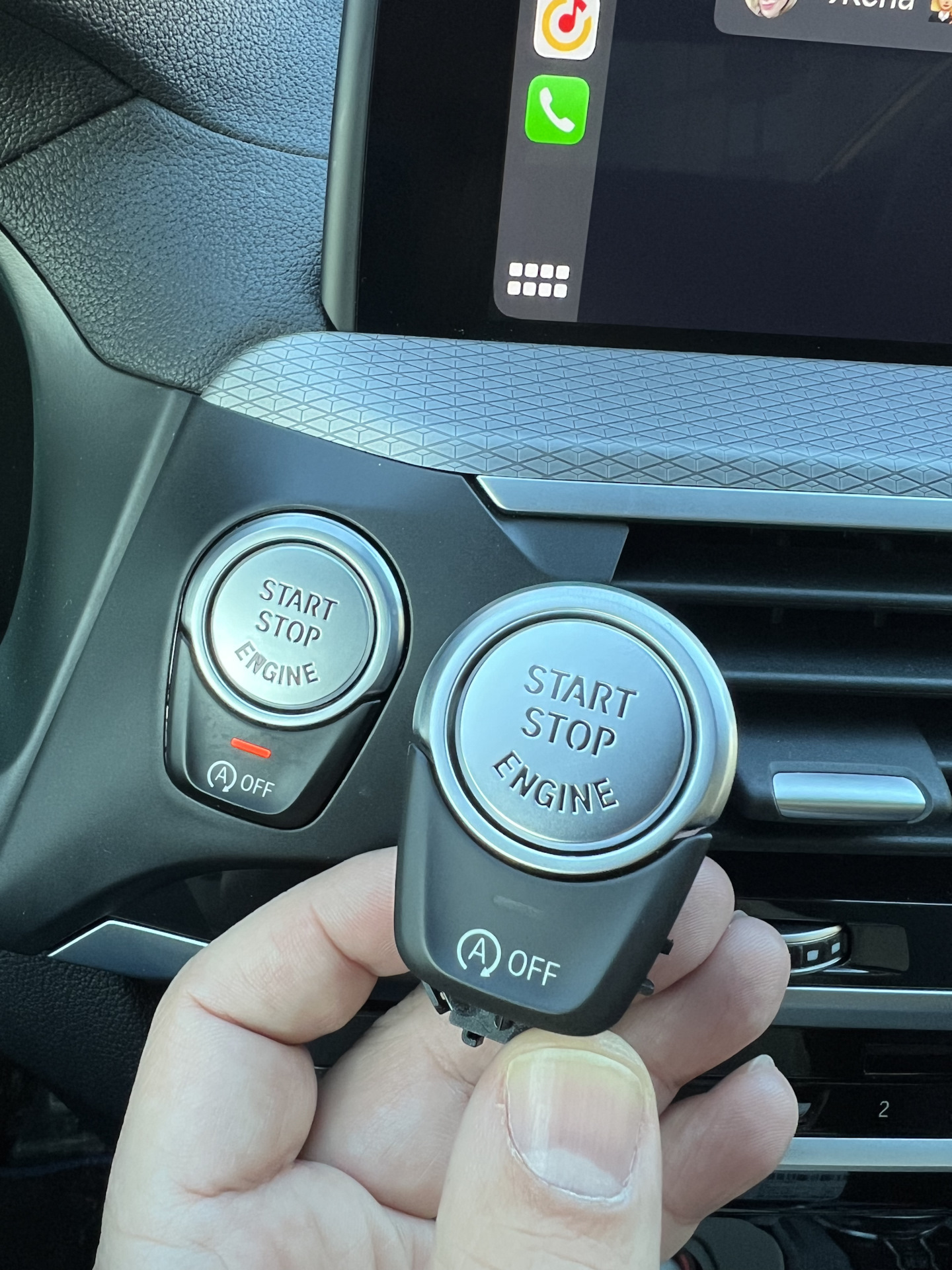 Замена кнопки Star-Stop — BMW X4 (G02), 3 л, 2018 года | стайлинг | DRIVE2