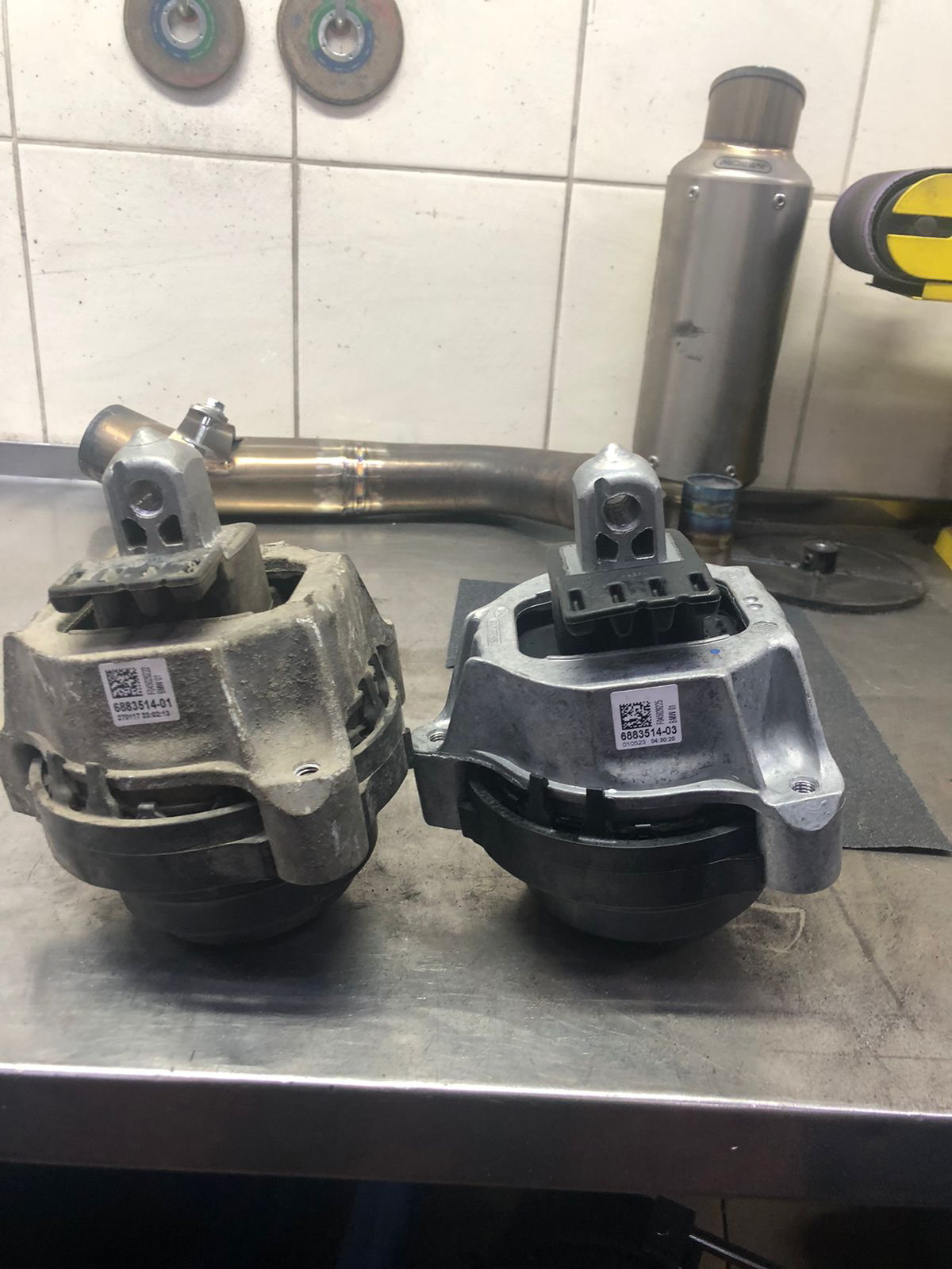 14). B47D20 Замена подушек ДВС — BMW 5 series (G30), 2 л, 2017 года ...