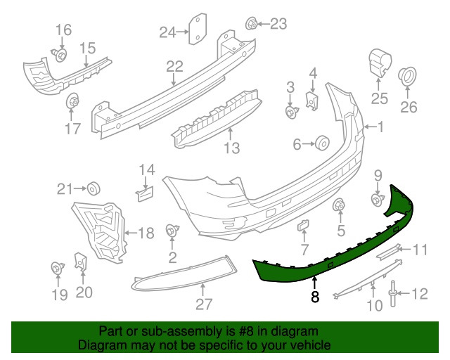 51127338792 Обшивка заднего бампера BMW | Запчасти на DRIVE2