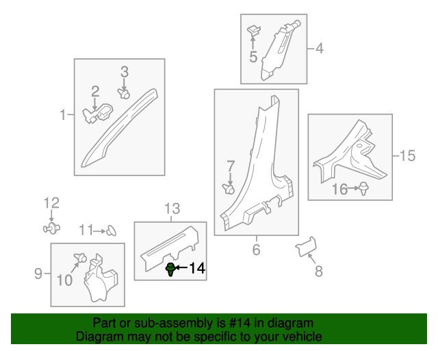 MU000504 Клипса крепежная 136 Mitsubishi | Запчасти на DRIVE2