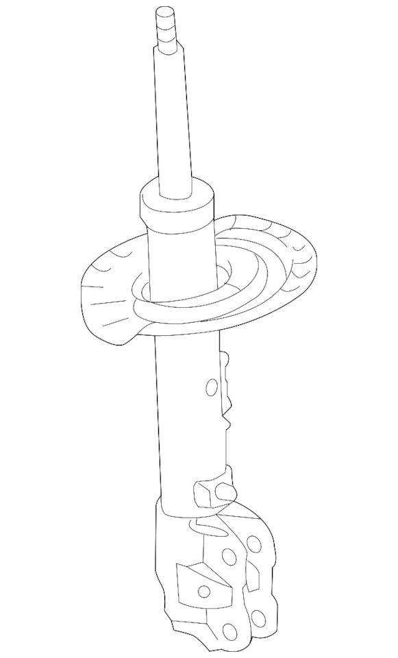 4060A604 СТОЙКА АМОРТИЗАТОРА ПЕРЕДНЕЙ ПОДВЕСКИ, ПРАВАЯ Mitsubishi ...