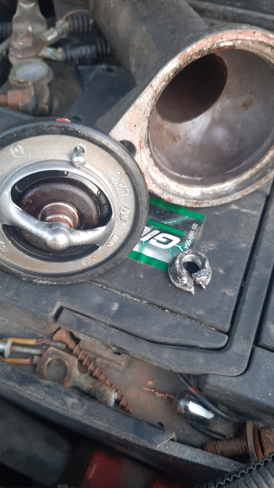 Битва с марком часть хз. Термостат — Toyota Mark II (90), 2,5 л, 1993 ...