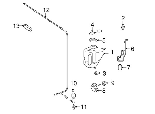 A2218690072 Уплотнение крышки бачка омывателя Mercedes | Запчасти на DRIVE2