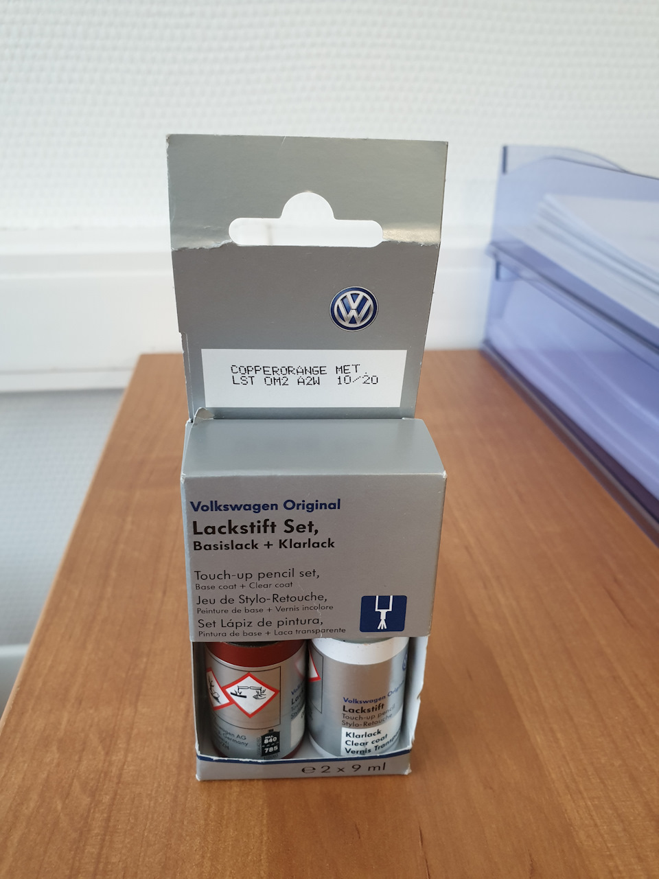 Краска для сколов Cooperorange — Volkswagen Tiguan (1G), 2 л, 2016 года ...