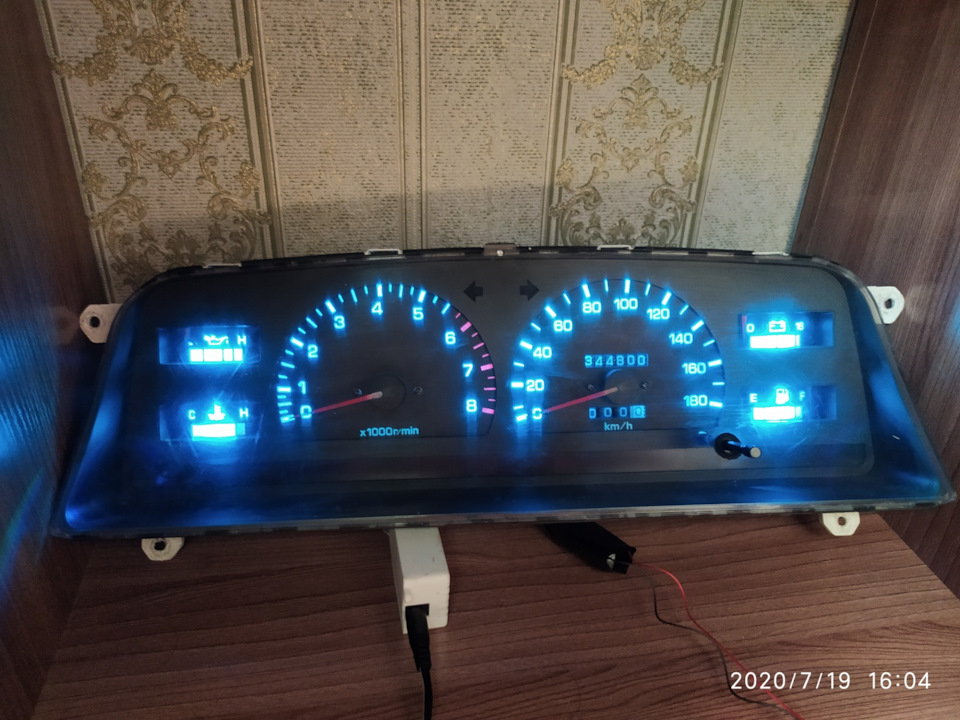 Пересвет щитка приборов — Toyota Hilux Surf (2G), 3 л, 1993 года ...