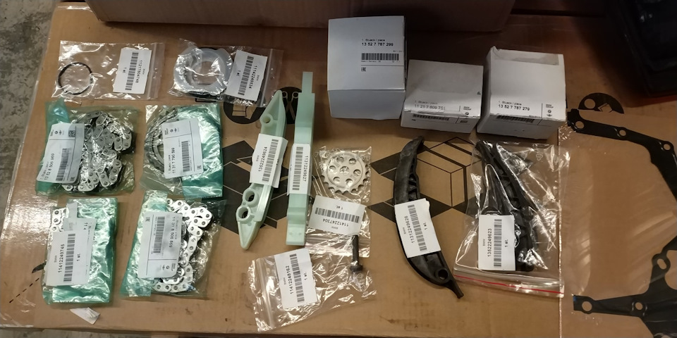 Подготовка к замене цепей. — BMW 5 series Touring (E61), 3 л, 2007 года ...