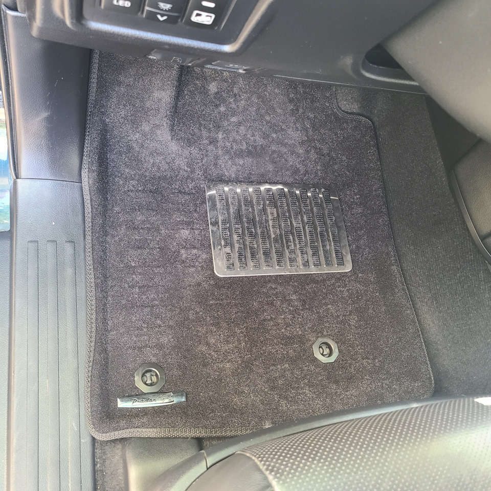 Коврики текстиль 3D в салон — Toyota Land Cruiser Prado 150-series, 4 л ...